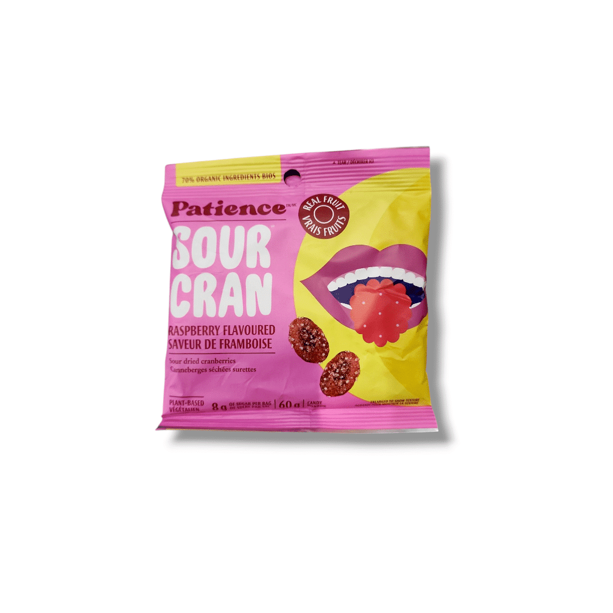 Patience Fruit & Co Sour Cran Sour Raspberry Flavour Candy (60g ...
