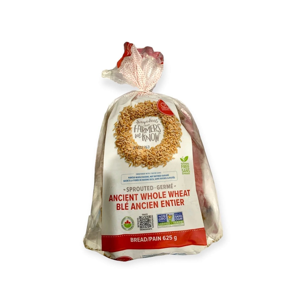 One Degree Sprouted Ancient Whole Wheat Bread (625g) – Falcon ...