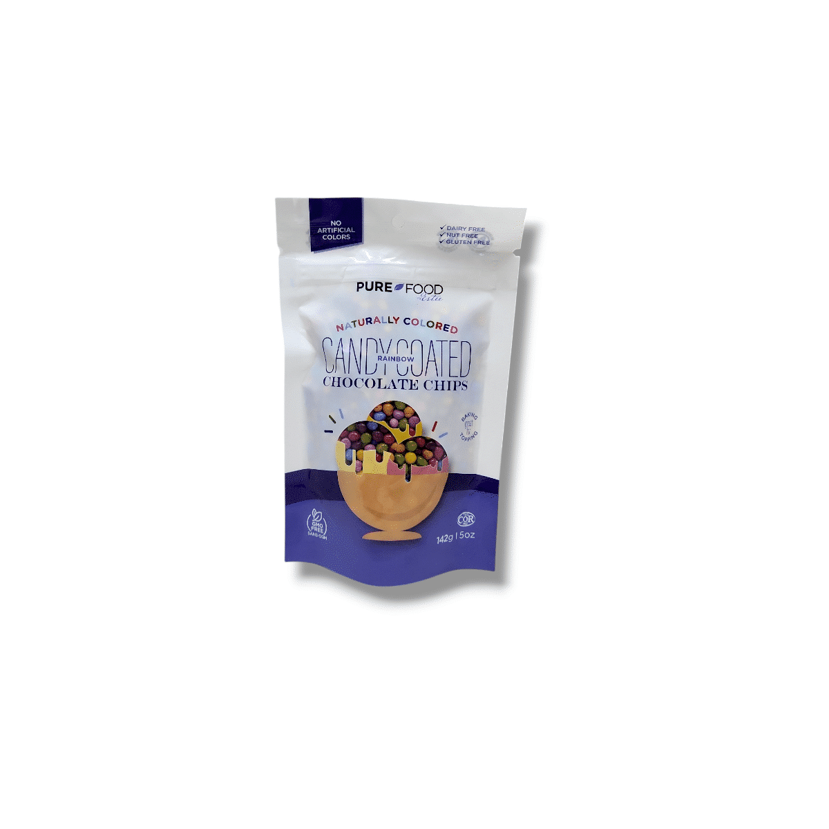 Pure Food Naturally Colored Candy Coated Chocolate Chips (142g ...