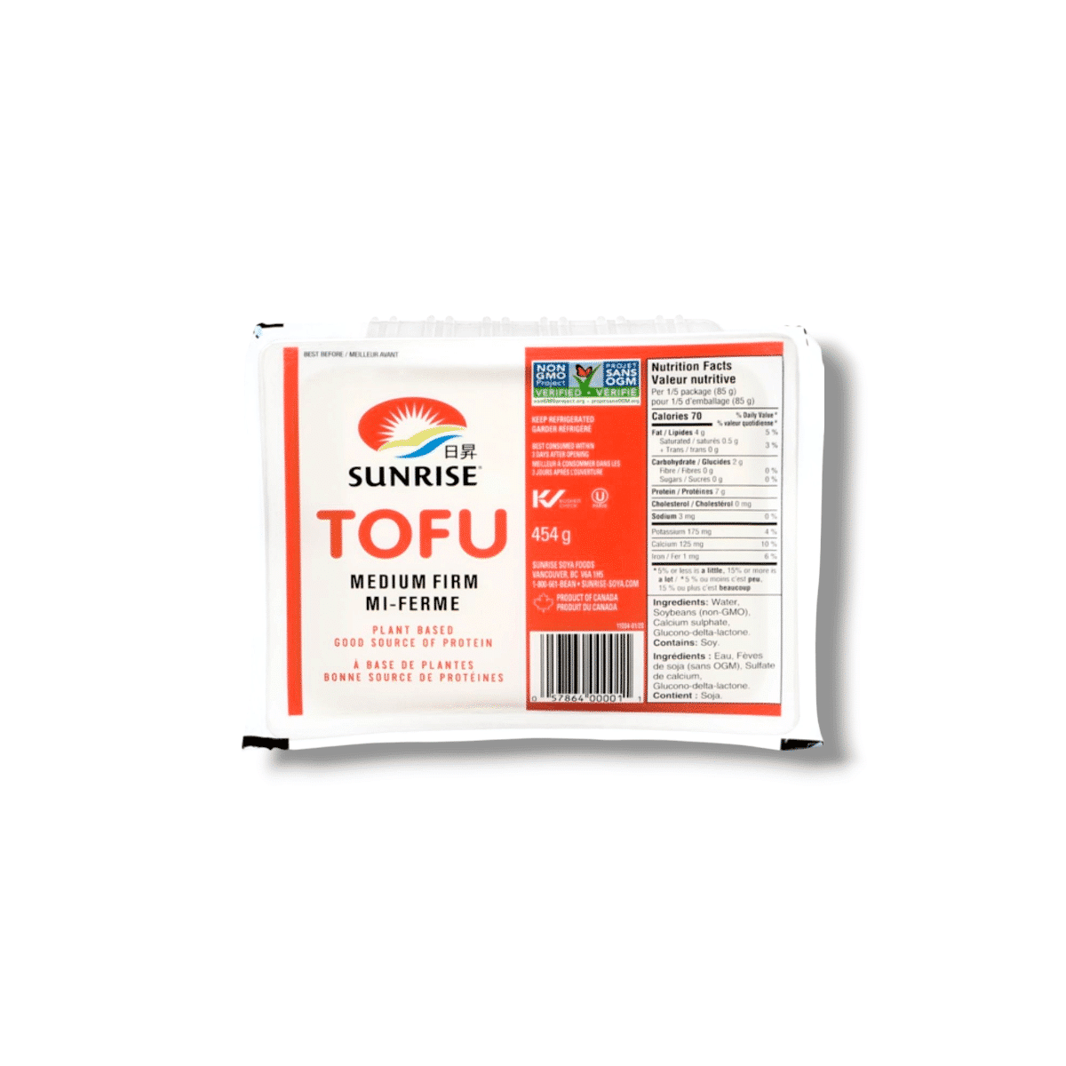 Sunrise Tofu Medium Firm (454g) – Falcon Essentials. – Your Trusted Wholesale Supplier for ...