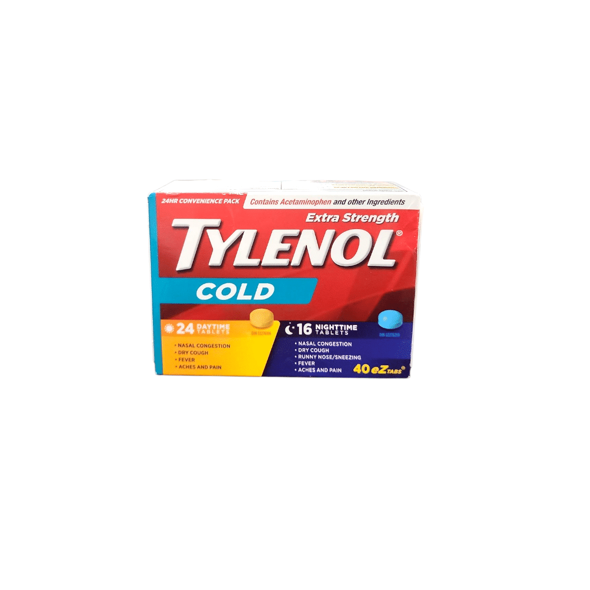 Tylenol Extra Strength Cold (24daytime&16nighttime tablets) – Falcon ...